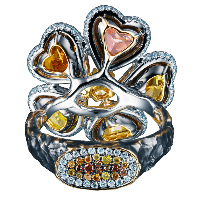 High Jewellery Ring Heart in love Flowers Hx1 170 WP1 | Jewellery Theatre